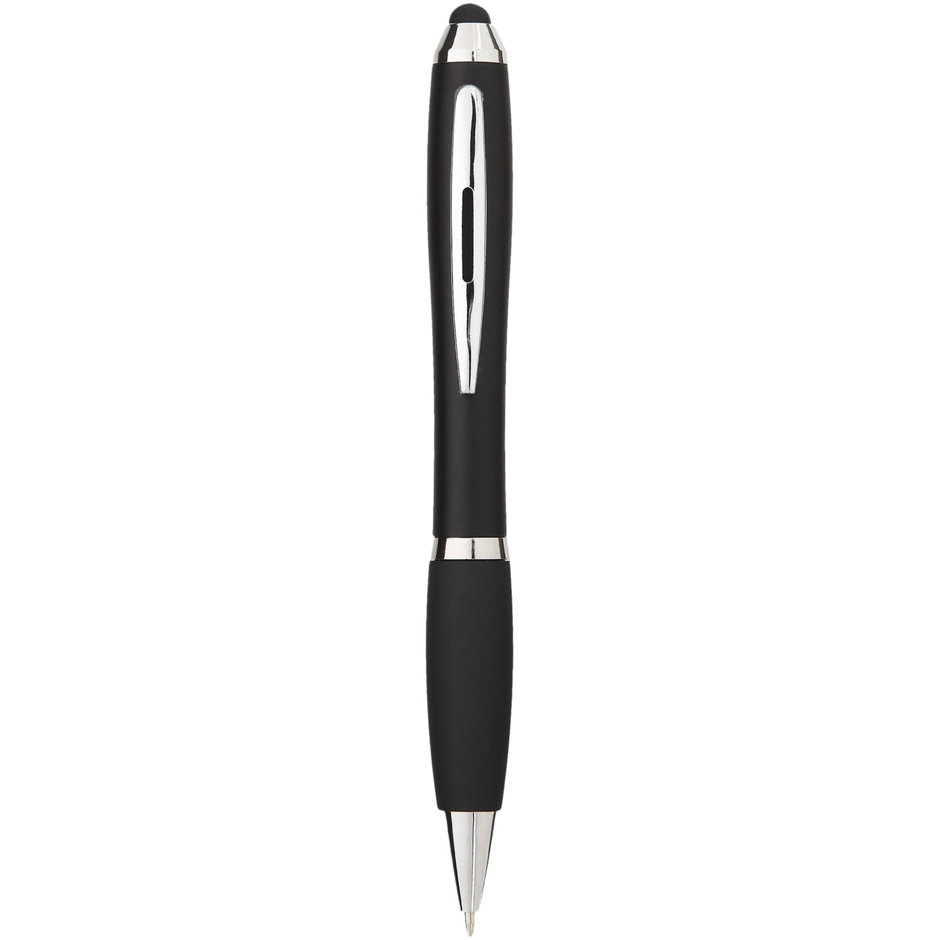 Stylo personnalisé Stylo stylet coloré avec grip noir Nash Bullet noir