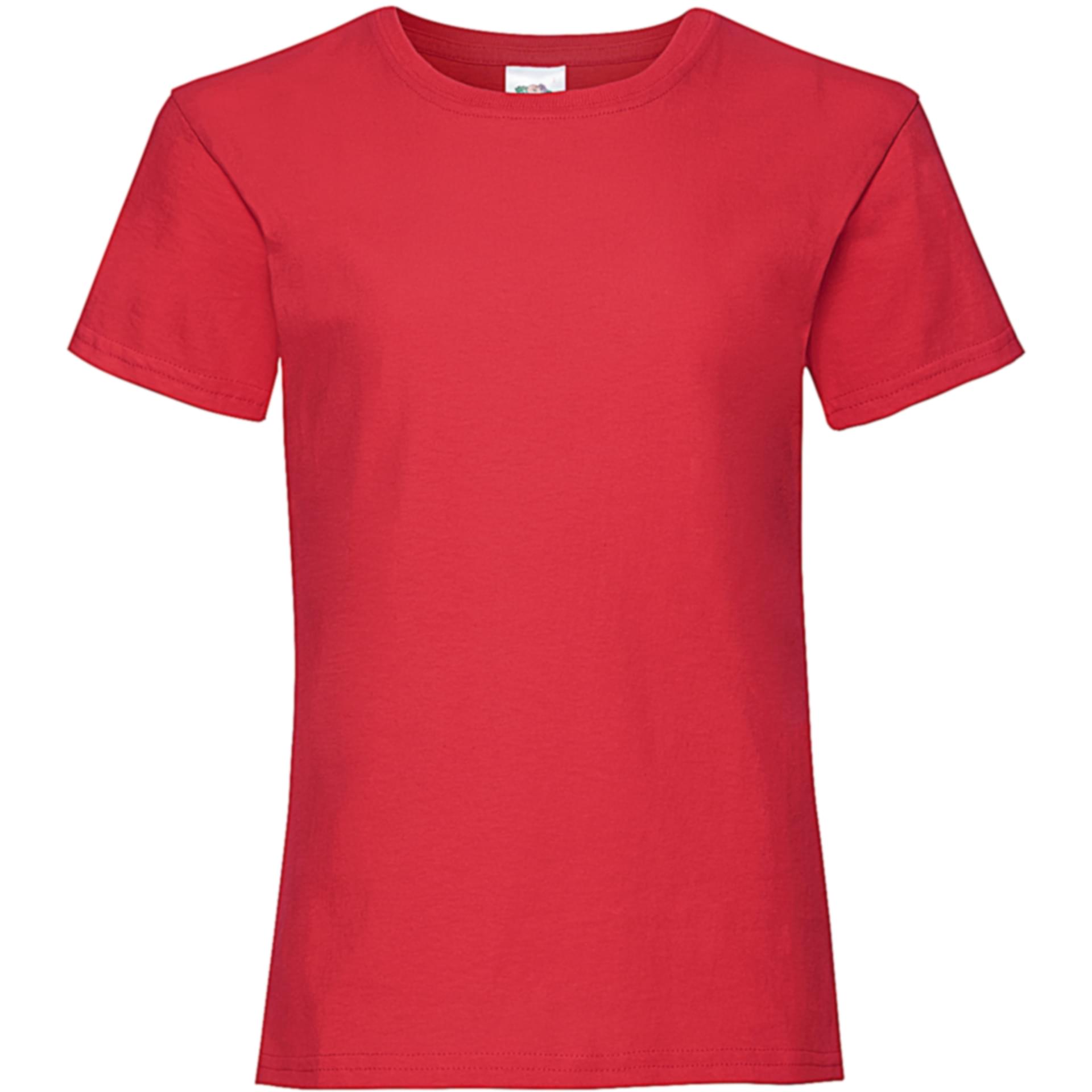 Tee-shirt personnalisé Valueweight T Girls fruit of the loom rouge